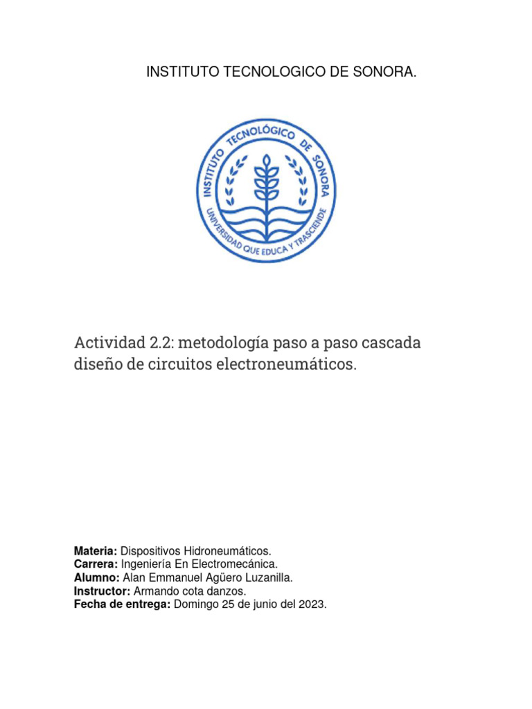 Cascada Electroneumatico. | PDF | Cambiar | Bienes manufacturados