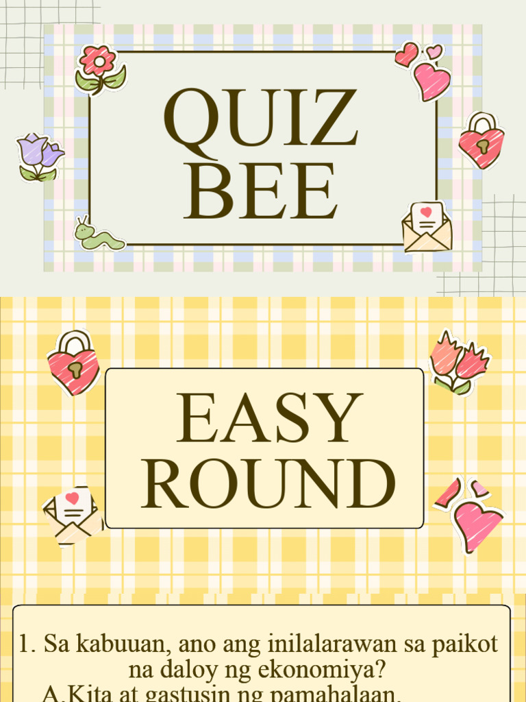 Quiz Bee Q3 G9 | PDF