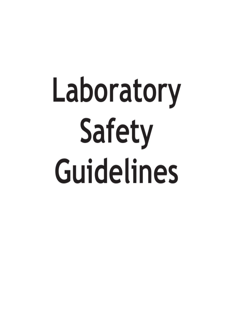 Laboratory Safety Guidelines 230316 161357 | PDF | Hydrogen Peroxide ...
