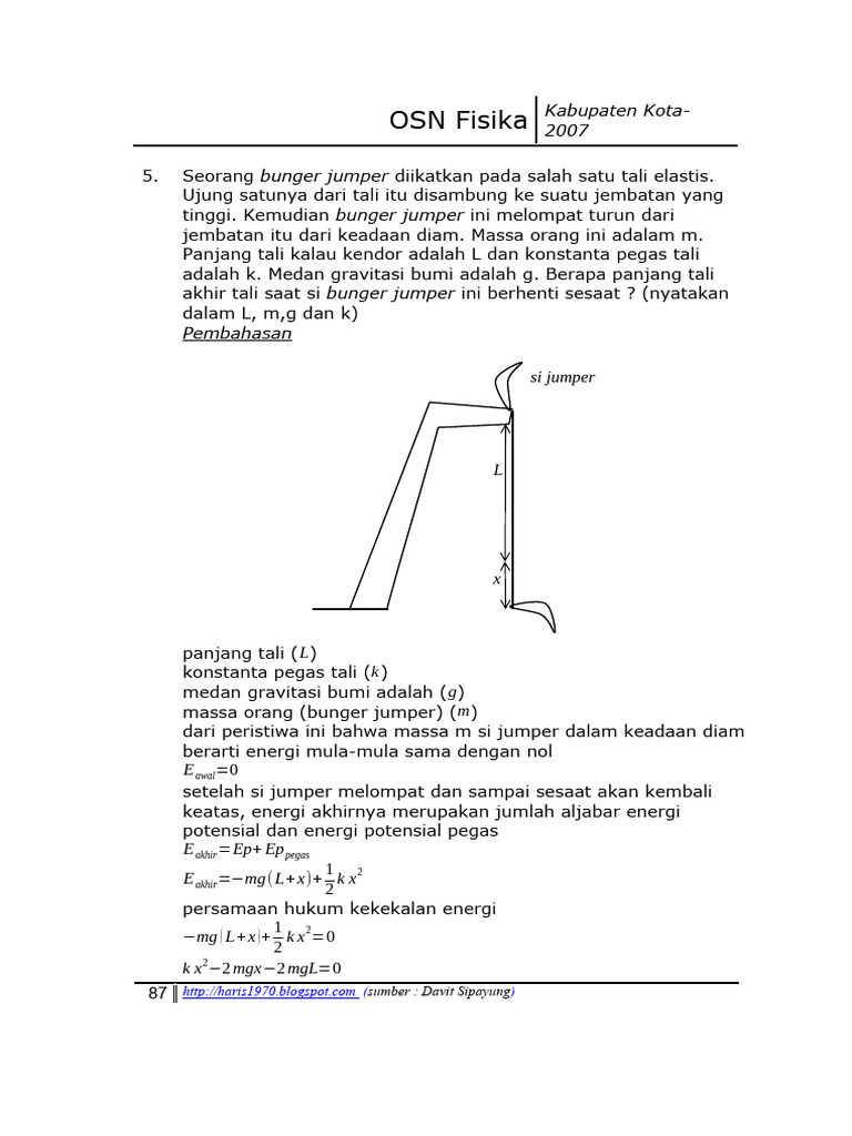 2007 Soal Dan Pembahasan OSK Fisika-05 | PDF