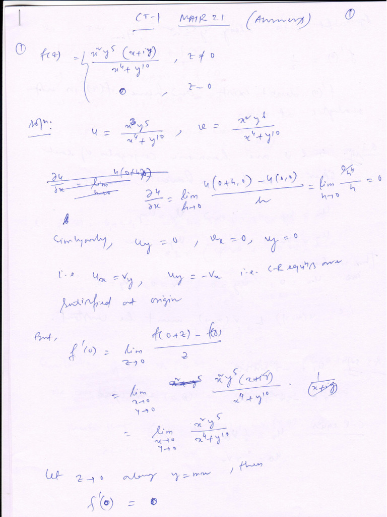 Solutions CT-1 | PDF
