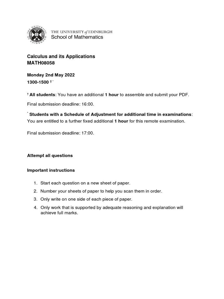 Math08058 | PDF | Power Series | Function (Mathematics)