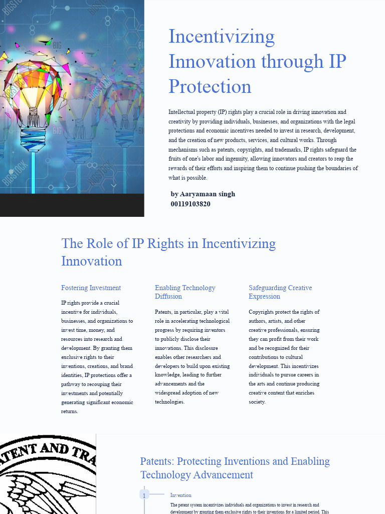 IPR Presentation | PDF | Intellectual Property | Patent