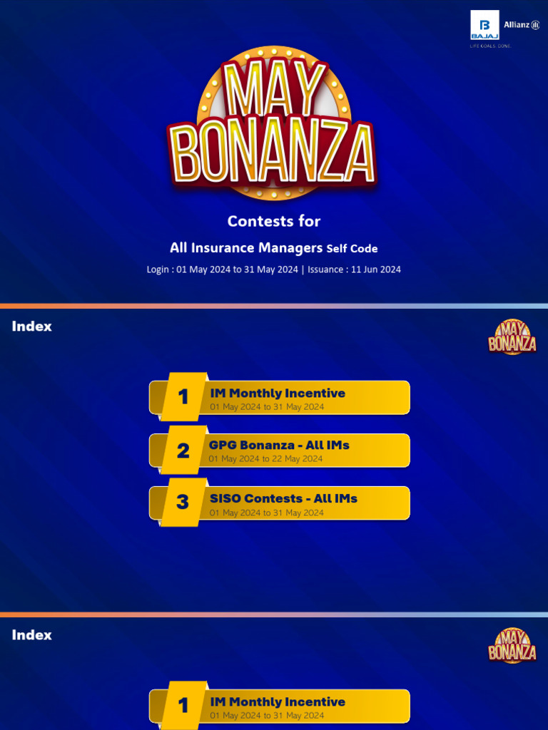 May 2024 Insurance Contests Guide | PDF | Insurance | Money