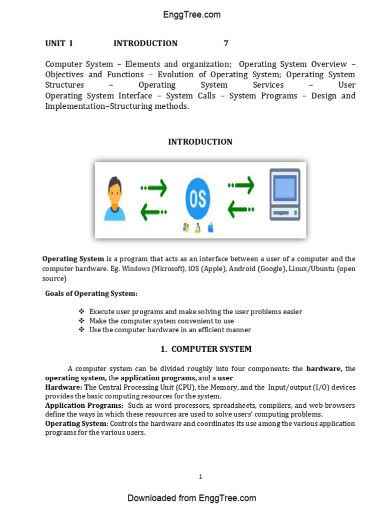 Al3452 Operating Systems Lecture Notes 1 32 Pdf Computer Data Storage Multi Core Processor