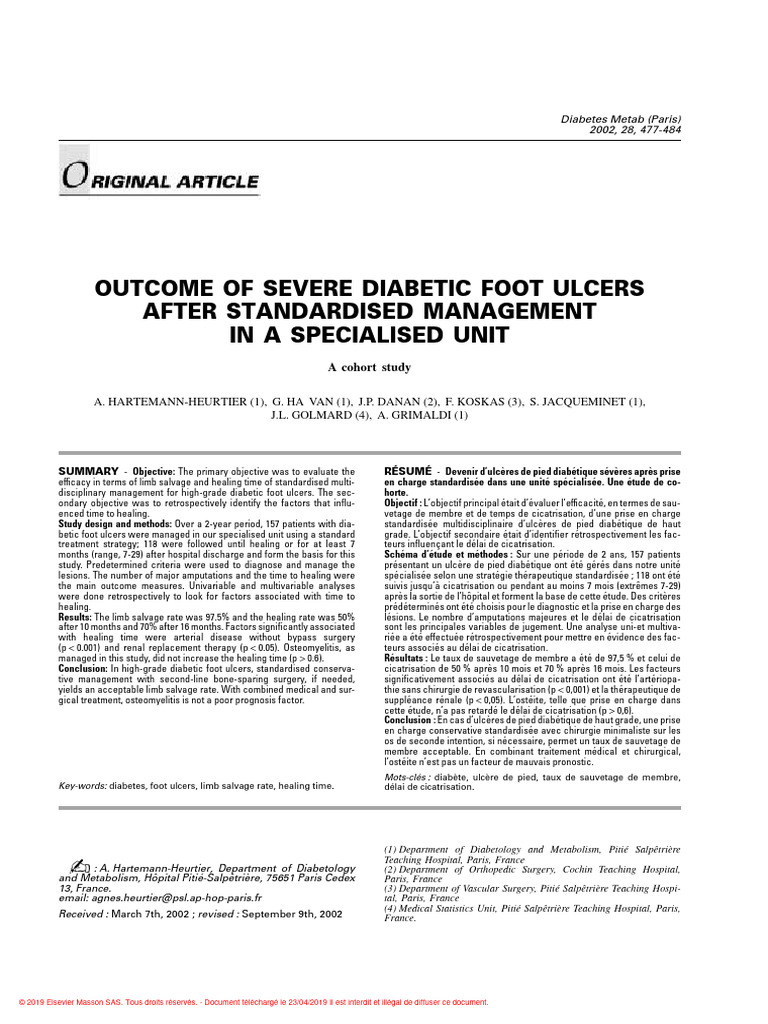 Diabetic Foot | PDF | Surgery | Medicine
