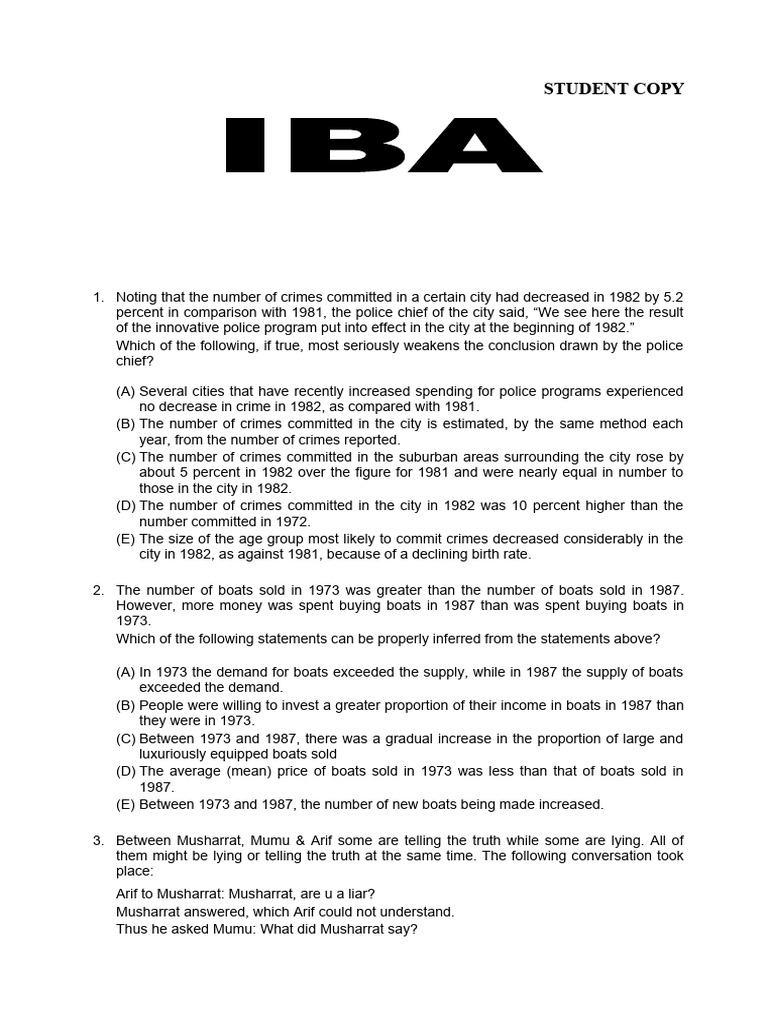 Analytical Ability Sheet | PDF | Employment | Triangle