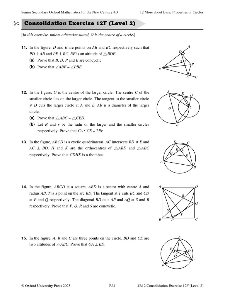 OSM ConsolEx 4B12 12f lv2 E-1 | PDF | Circle | Classical Geometry