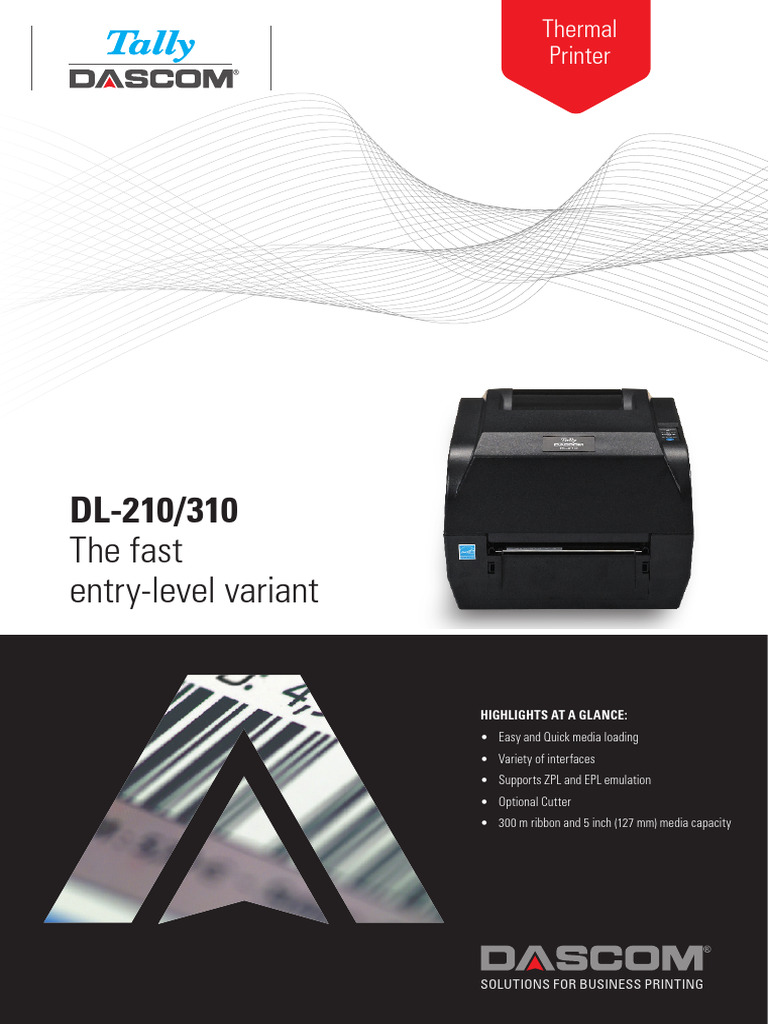 DL-210 - 310 彩页 | PDF | Printer (Computing) | Flash Memory