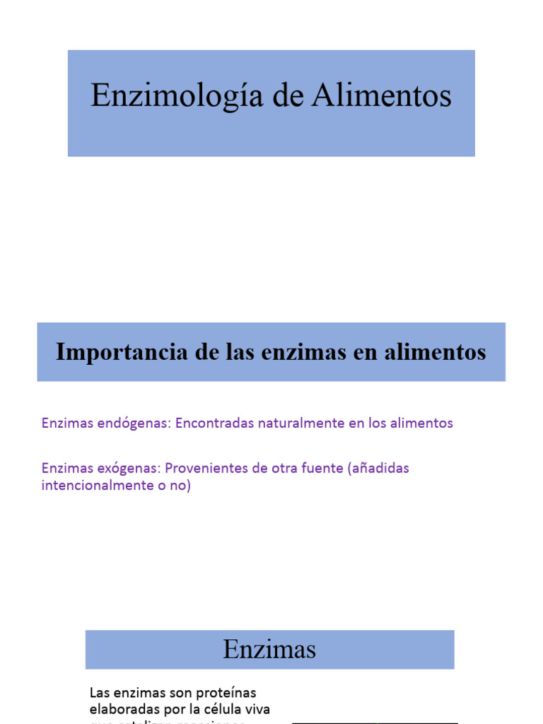 Enzimologia de Alimentos | PDF | Enzima | La cinética de enzimas