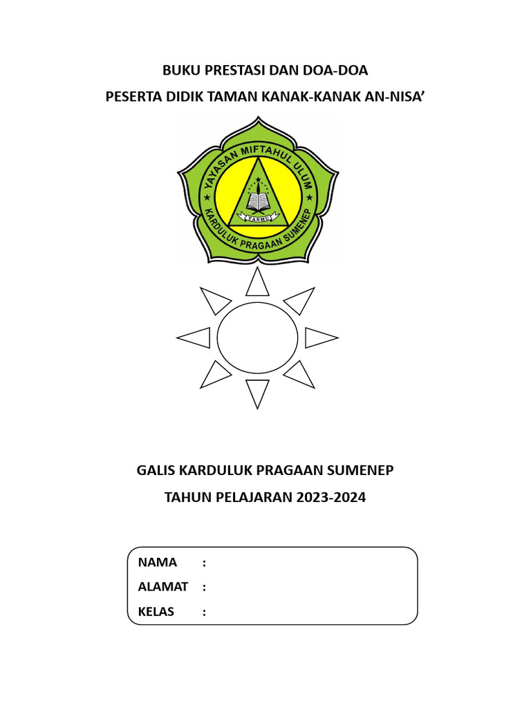 Prestasi dan Doa Anak TK An-Nisa' | PDF | Memasak, Makanan, & Anggur