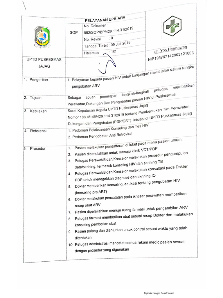 Sop Klinik Pdp | PDF