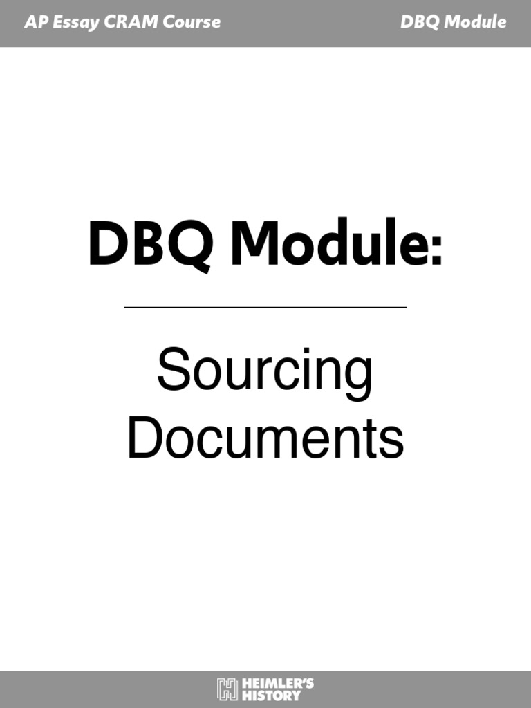 DBQ - Sourcing Documents From The Past | PDF | René Descartes | Essays
