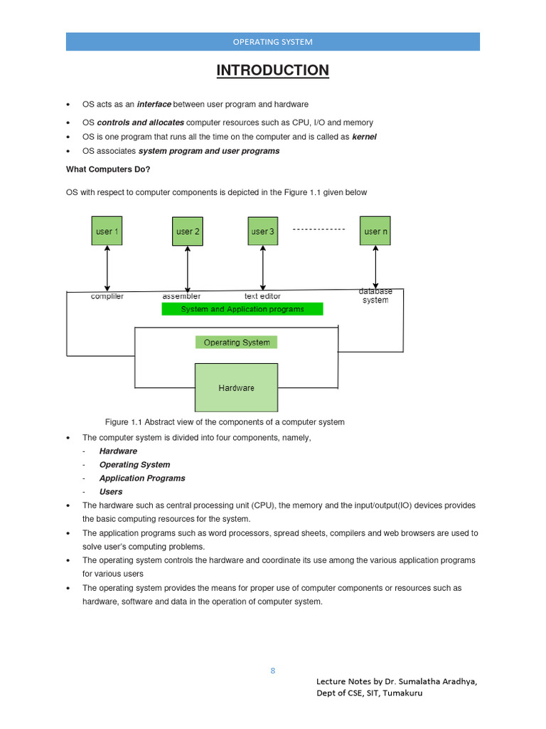 OS Unit 1 | PDF | Operating System | Process (Computing)