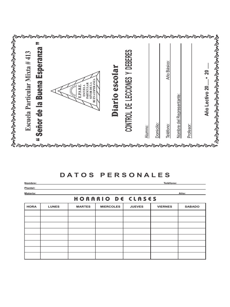 Diario Escolar | PDF | Escuelas