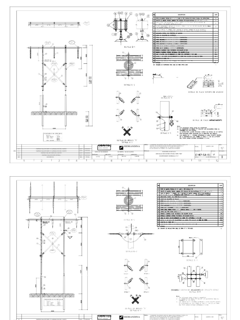 Laminas Armados L-1114 | PDF | Ingeniería de Edificación | Ingeniería