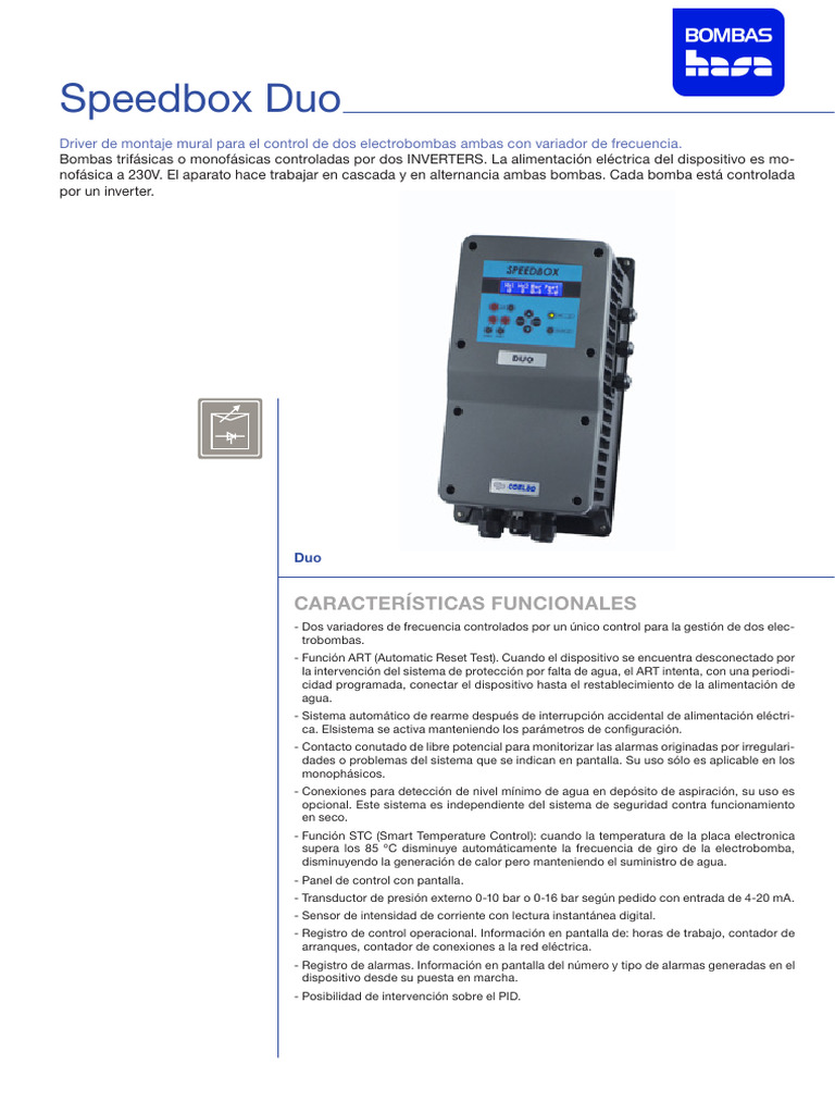 383 SPEEDBOXDUO CT | PDF | Relé | Ingenieria Eléctrica