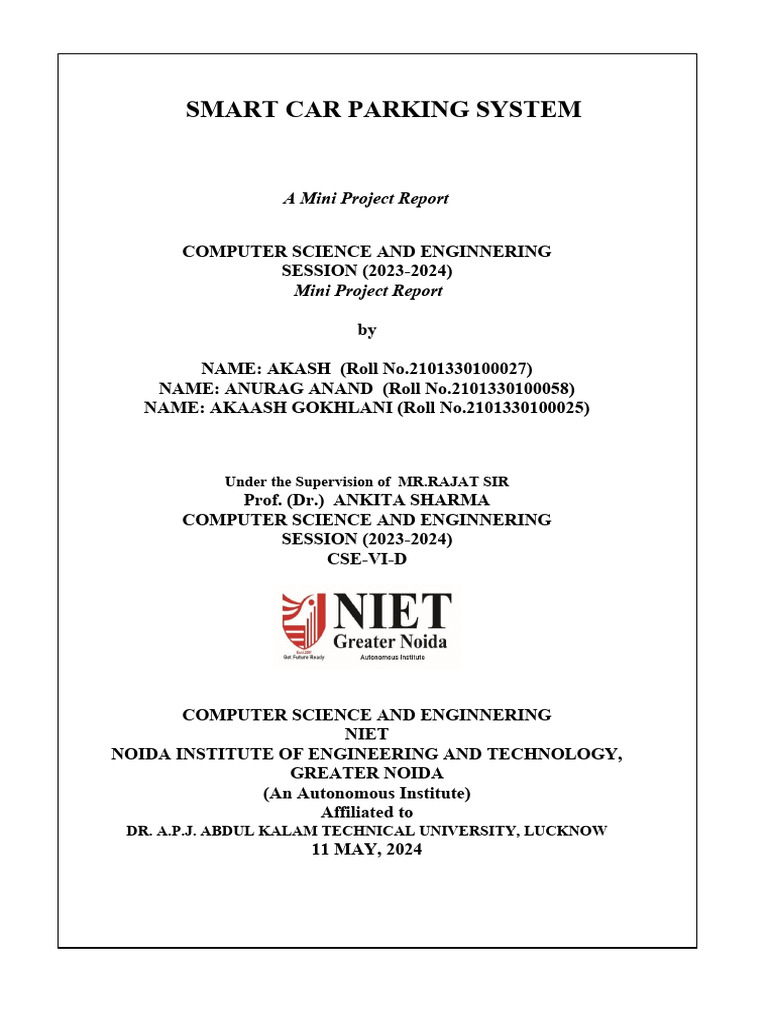 CSE_MINI Project Report Sample - Copy (3) | PDF | Artificial Neural ...