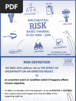 QMS ISO 9001 2015 Risk Assessment | PDF | Risk | Risk Management