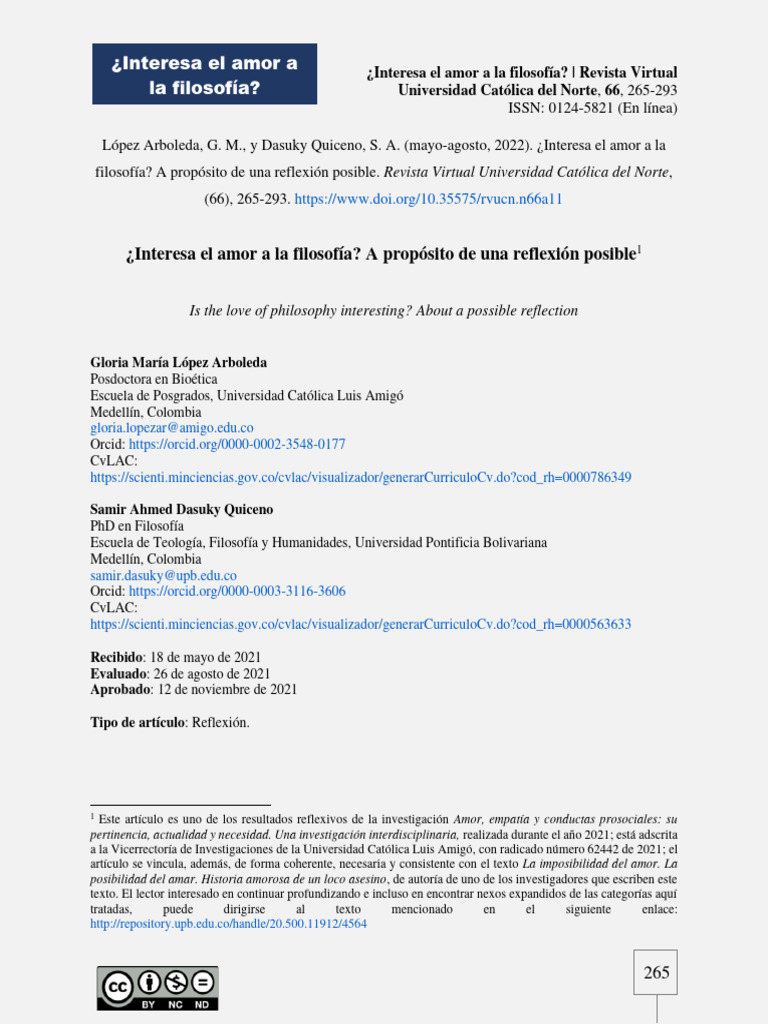 Interesa El Amor Ala Filosofia Aproposito de Una Reflexion Posible ...