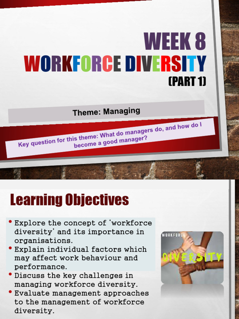 Managing Workforce Diversity Effectively | PDF | Diversity (Business ...