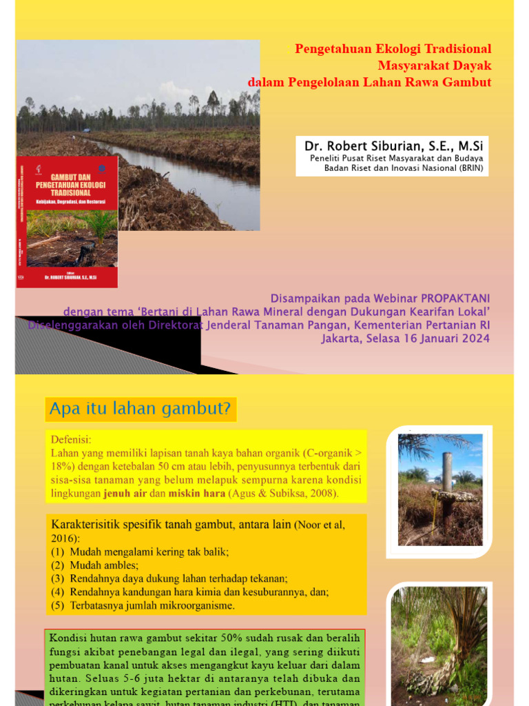 Pengetahuan Ekologi Tradisional Masyarakat Dayak - Robert Siburian | PDF