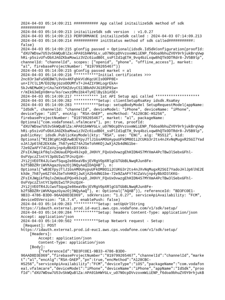 Id SDK Logs | Download Free PDF | Secure Communication | Computer Security