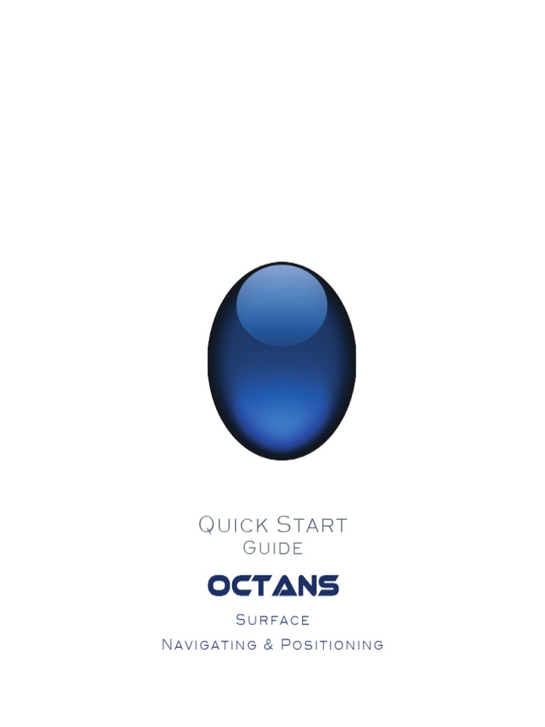 OCTANS Quick Start Installation Guide | PDF | Global Positioning System ...