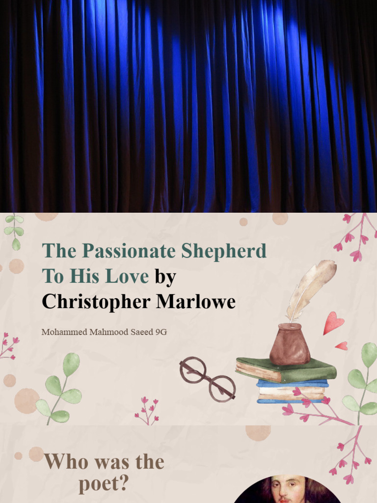 Mohammed Mahmood Saeed 9G ENG 3 PDF | PDF | Poetry | Christopher Marlowe