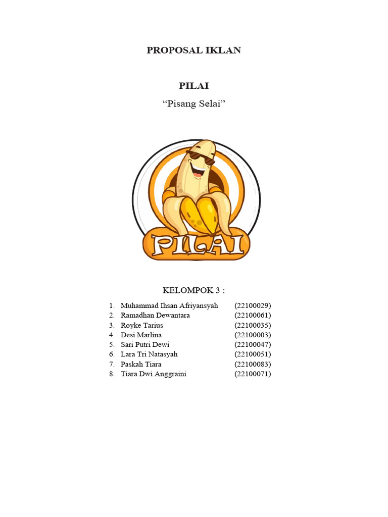 Promosi Pisang Selai: Inovasi Cemilan Unik | PDF | Karier & Perkembangan | Ilmu Sosial