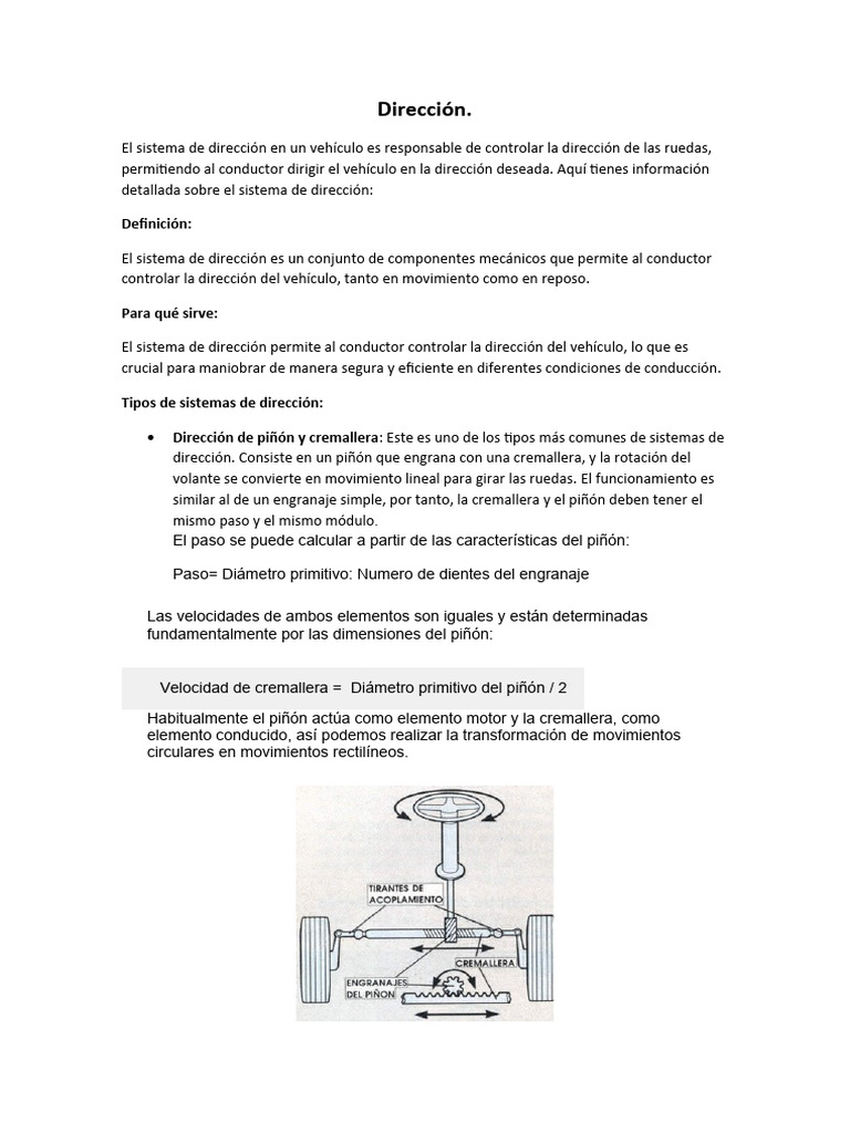 Embague y Dirrecion | PDF | Embrague | Direccion