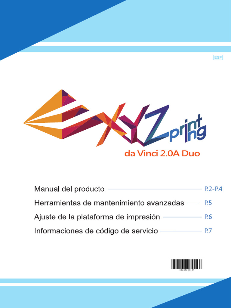 Da Vinci 2.0A Duo - Quick Guide - ESP | PDF
