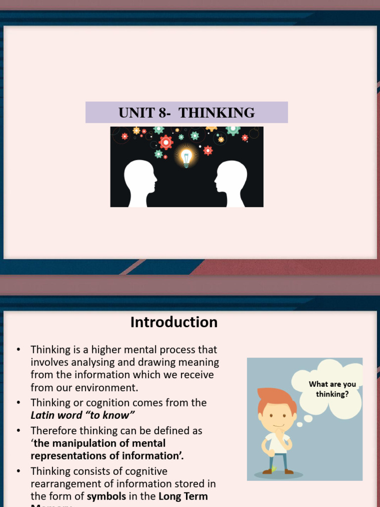 THINKING | PDF | Reason | Thought