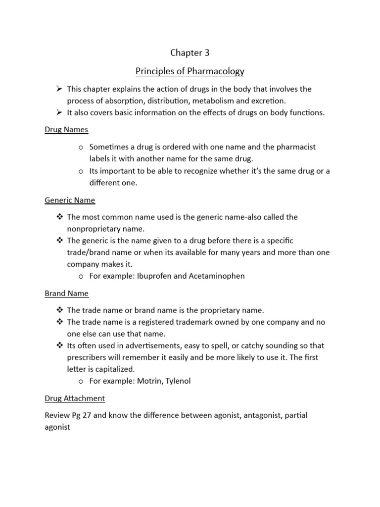 Chapter 3 Notes | PDF | Adipose Tissue | Drugs