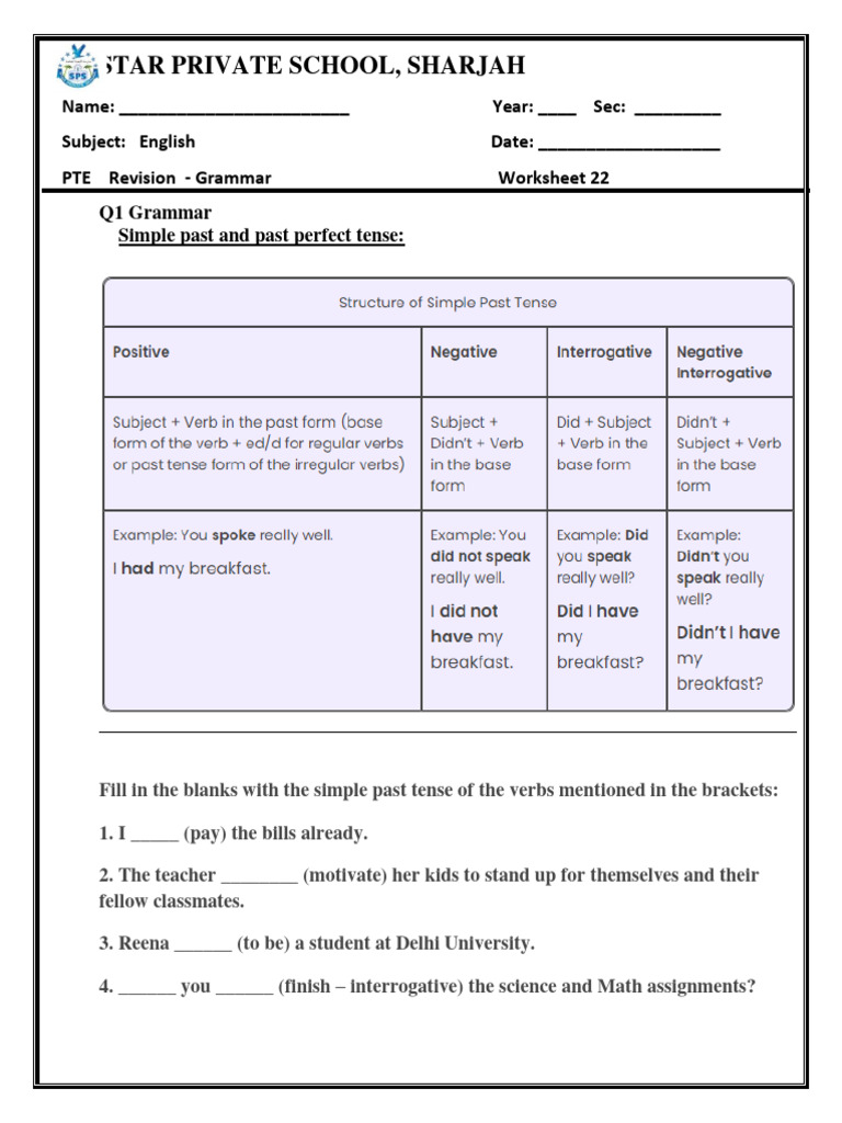 PTE YR 7 Grammar Vocabulary Revision Answers | PDF | Predation ...