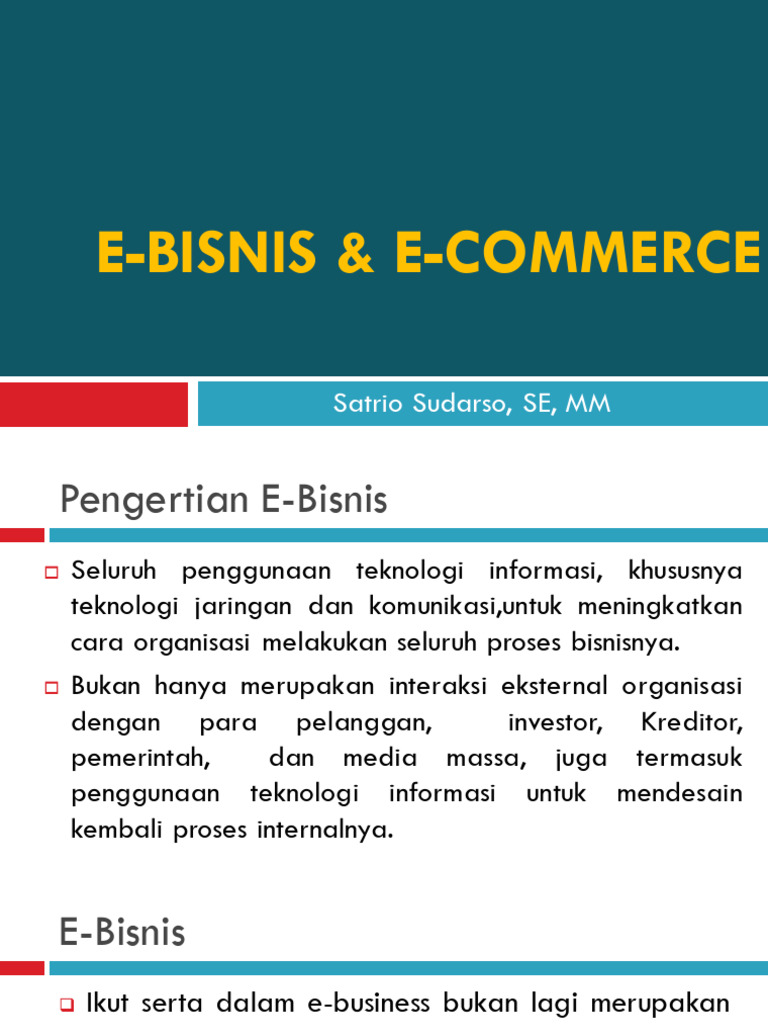 E Bisnis e Commerce | PDF