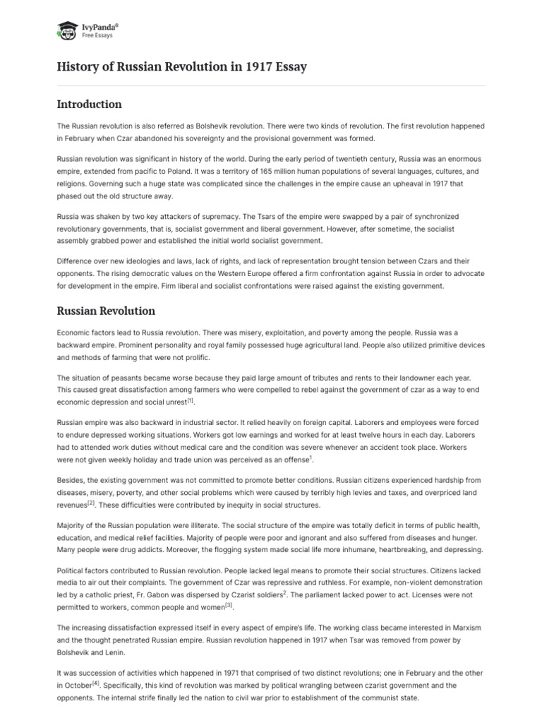 1917 Russian Revolution Overview | PDF | Vladimir Lenin | Russian Empire