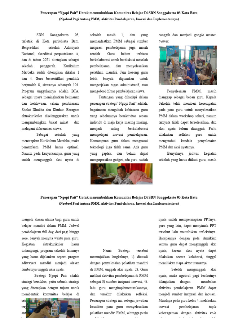 Cerita Praktik Baik New | PDF