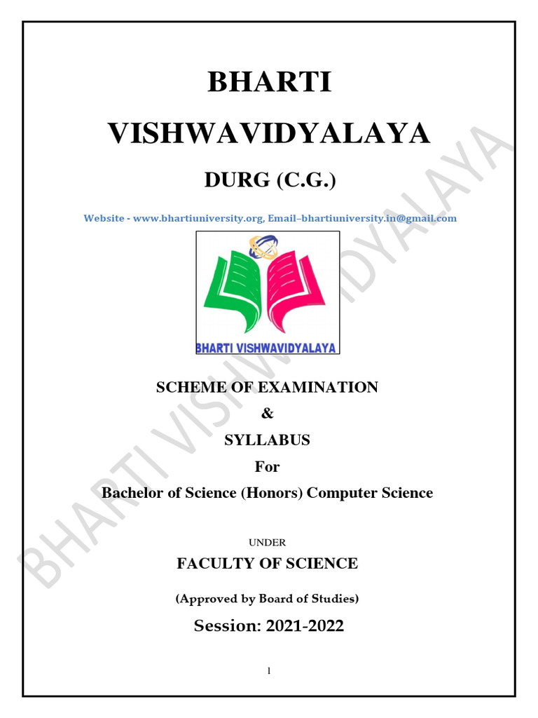 B.sc. Hon. Computer Science Syllabus | PDF | Pointer (Computer ...