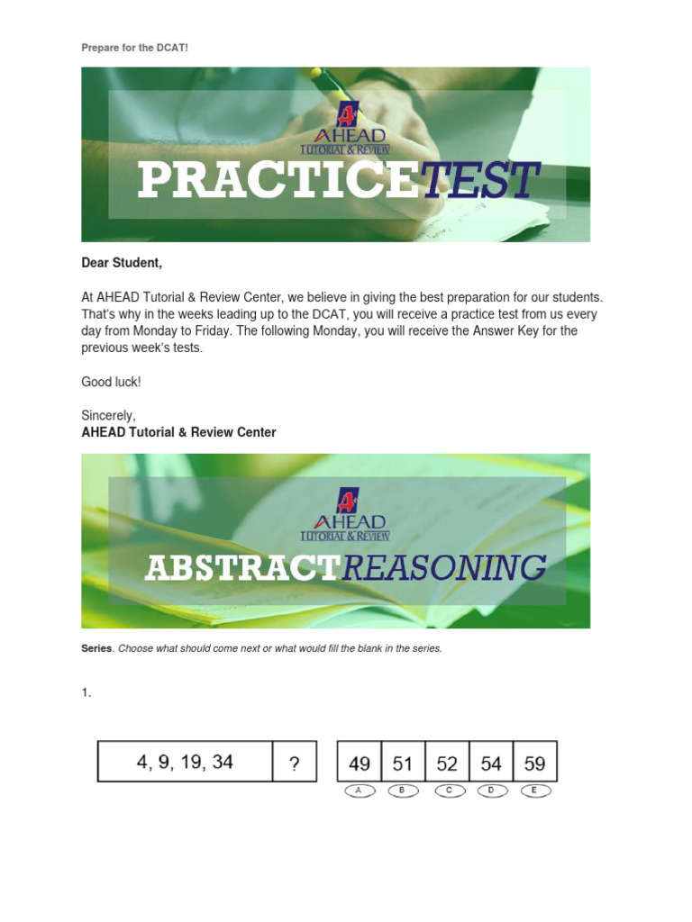 Abstract & Verbal Reasoning 01 | PDF