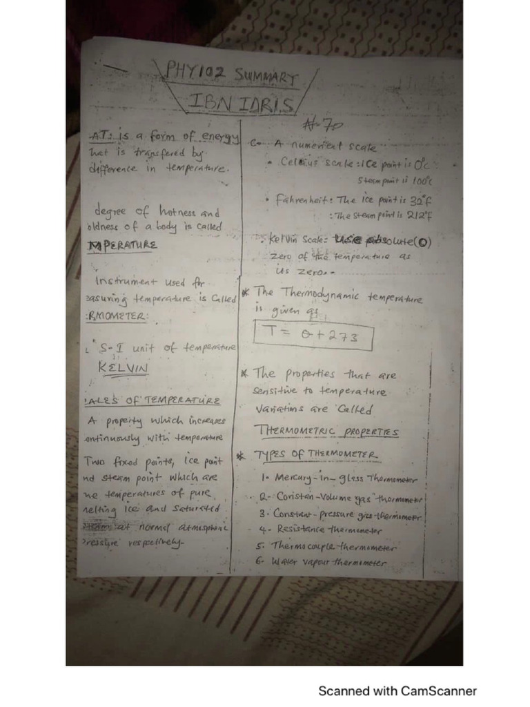 PHY 102 Summary-1 | PDF