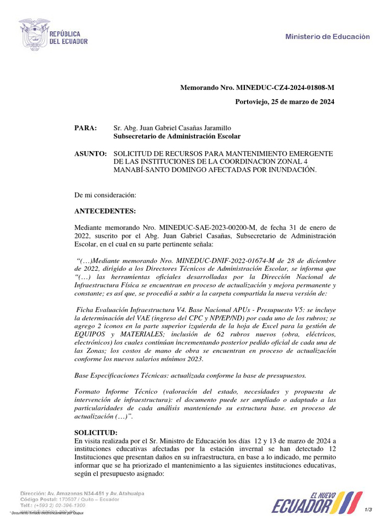 Mineduc CZ4 2024 01808 M | PDF