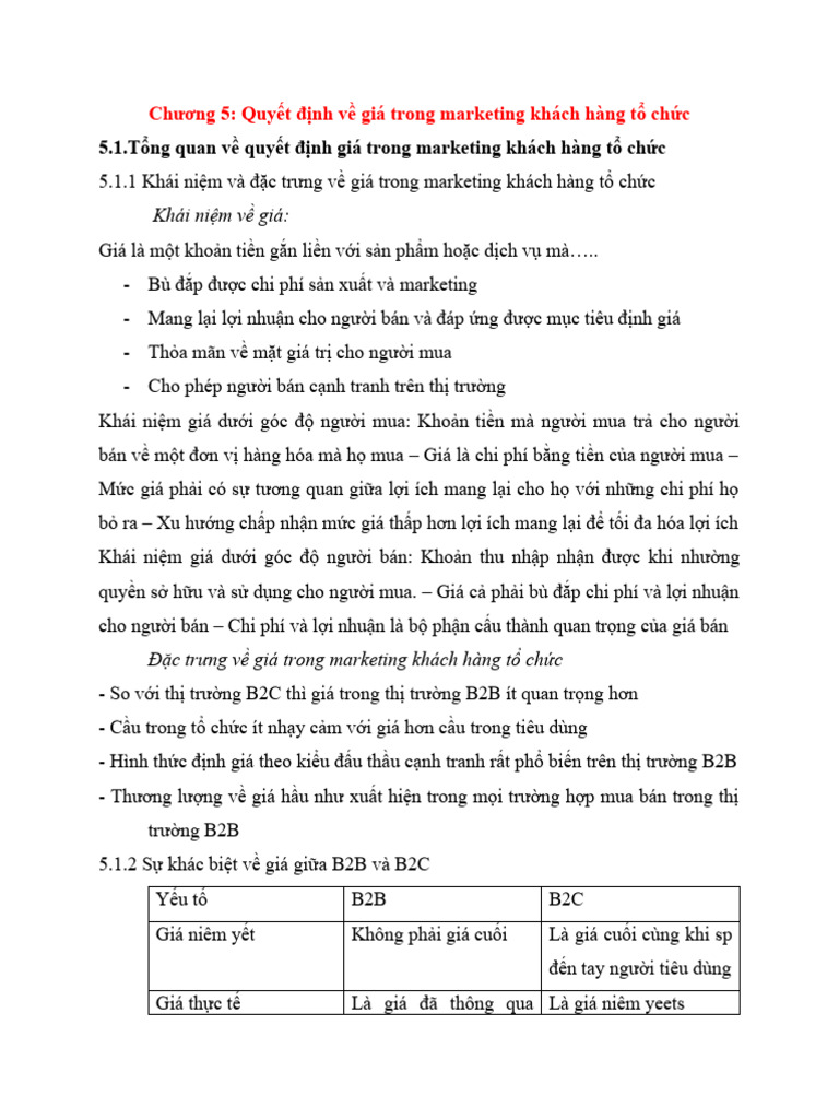 Chương 5 Marketing Khách Hàng T CH C | PDF