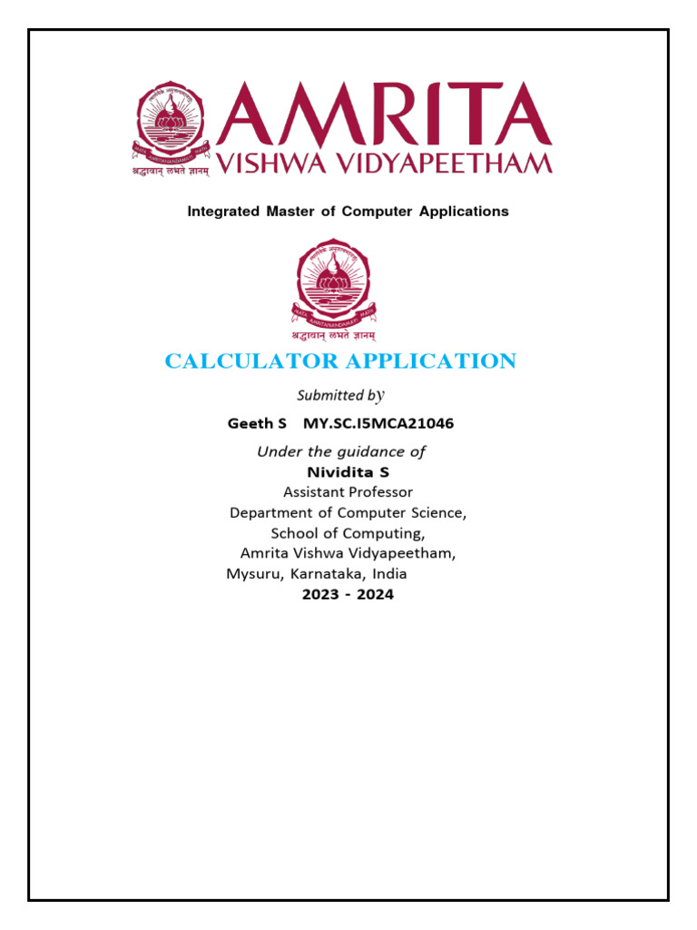 Calculator | PDF | Calculator | Software