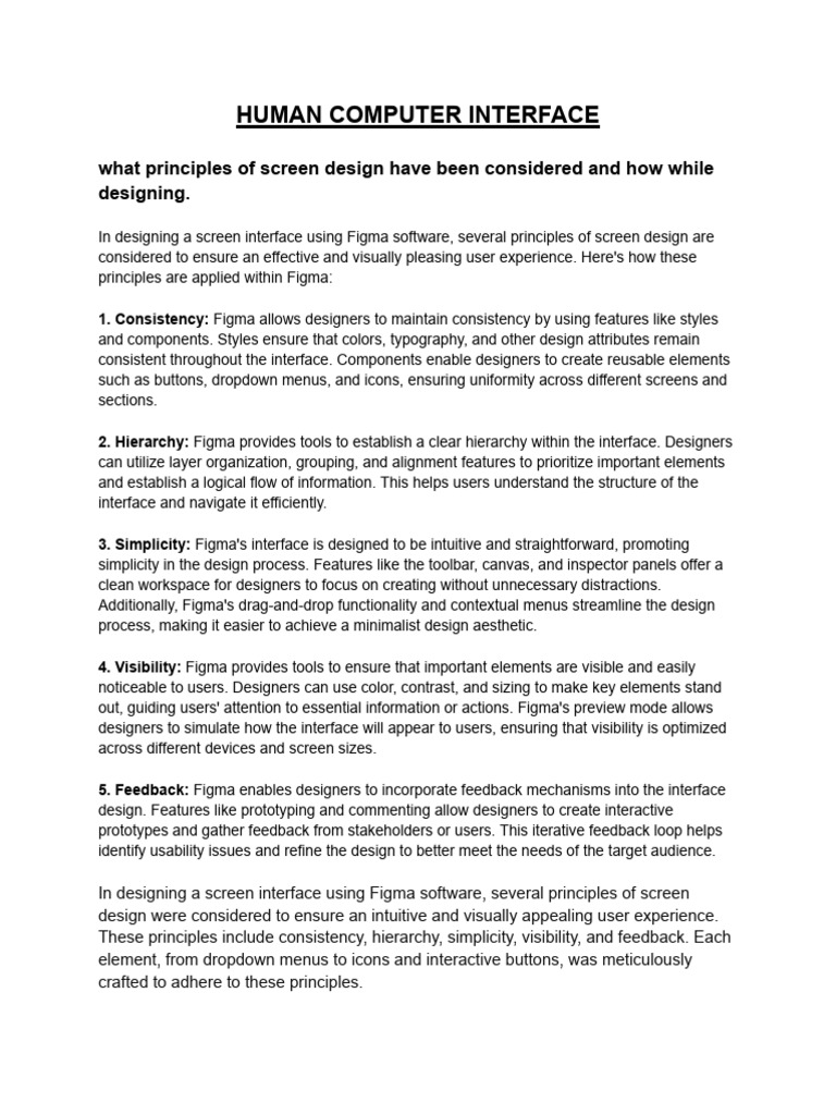 Human Computer Interface | PDF | User Interface | Icon (Computing)