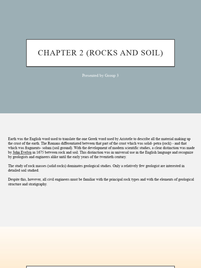 Chapter 2 Rocks and Soil2 | PDF | Rock (Geology) | Weathering