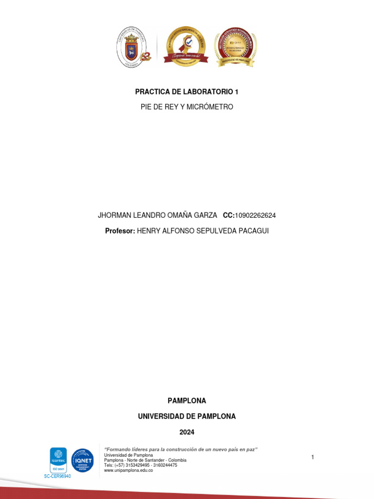 Trabajo de Mediciones 1 | PDF | Ciencia y matemáticas