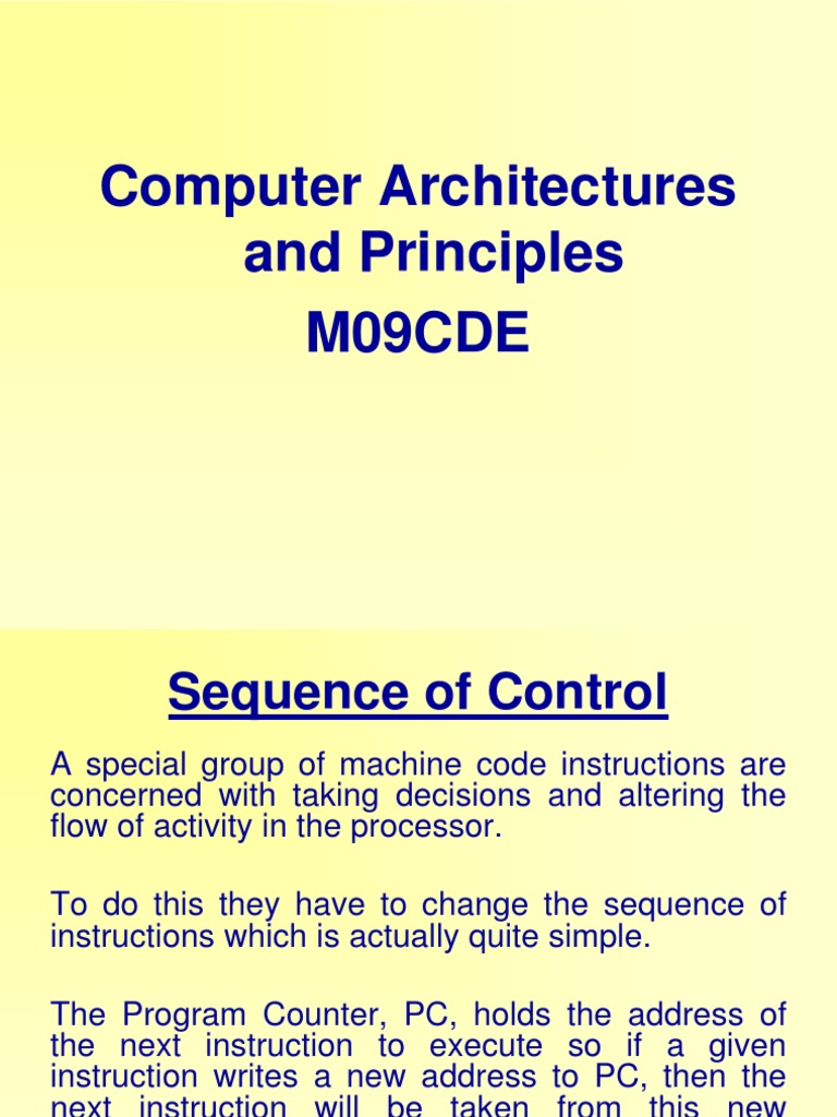 Lectures Section 3 Modified | PDF | Subroutine | Control Flow