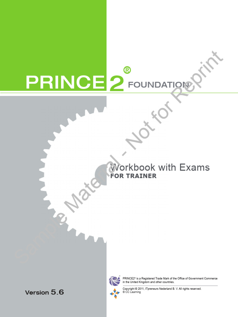 PRINCE2 Foundation Workbook - ITPreneurs (PDFDrive) | Download Free PDF | Risk | Risk Management