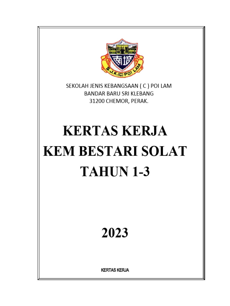 Kertas Kerja KBS Tahap1 | PDF